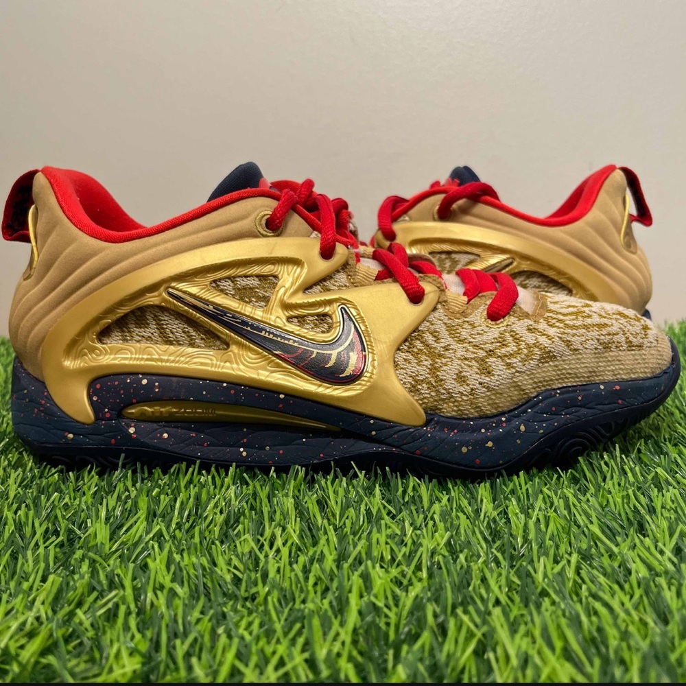 Nike Kd 15 Olympic Gold Medal Navy Blue Red - Gem